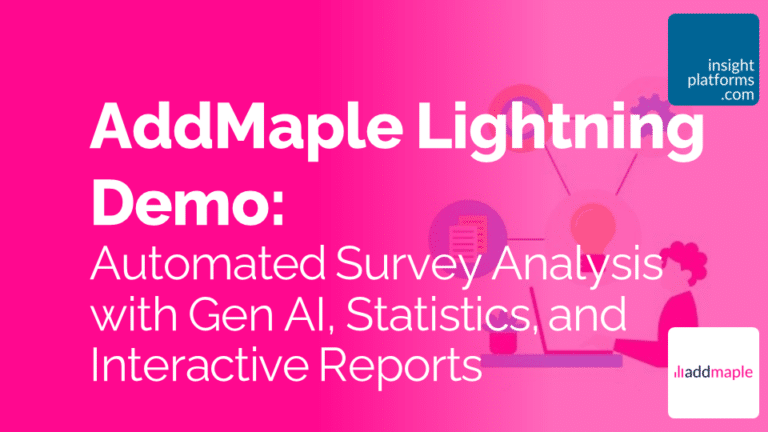 AddMaple Lightning Demo: Automated Survey Analysis with Gen AI, Statistics, and Interactive ...