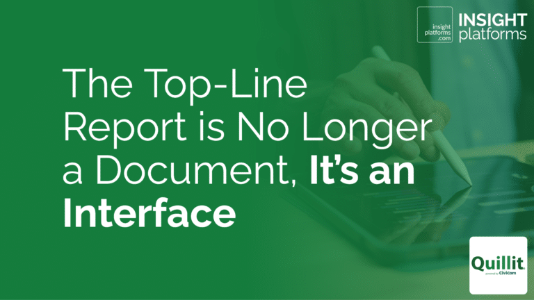 The Top-Line Report Is No Longer a Document, It’s an Interface ...